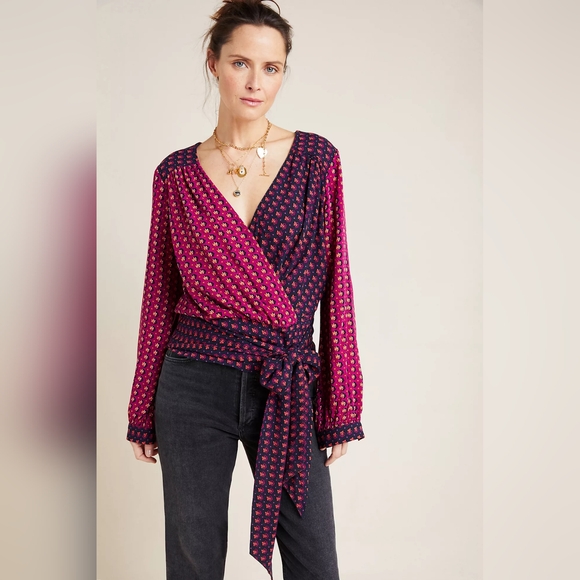 Anthropologie | Tops | Maeve By Anthropologie Lisa Puff Sleeve Blouse ...